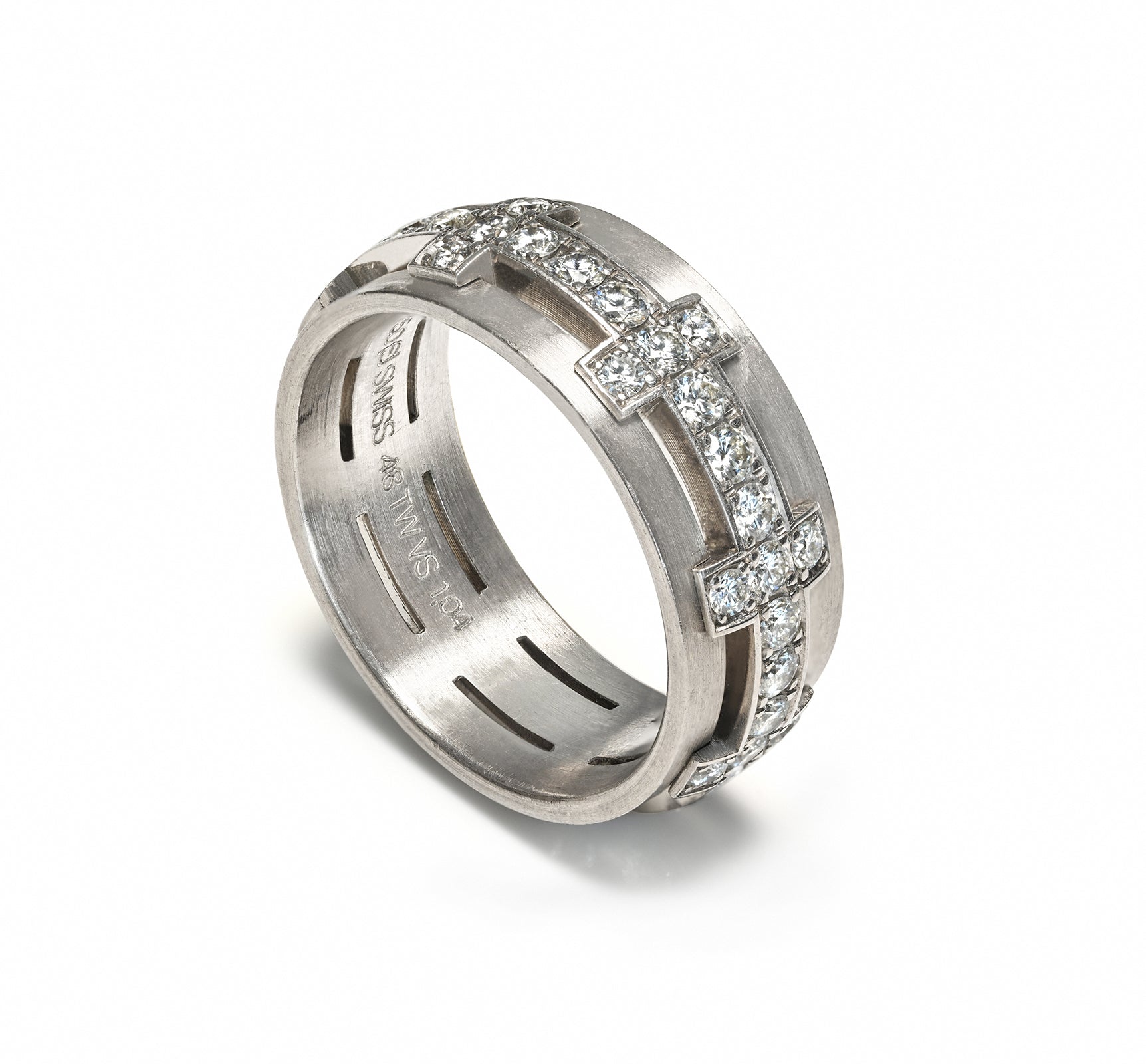 Furrer Jacot 18K Gold Diamond Band Ring – 1.04ctw Swiss Made