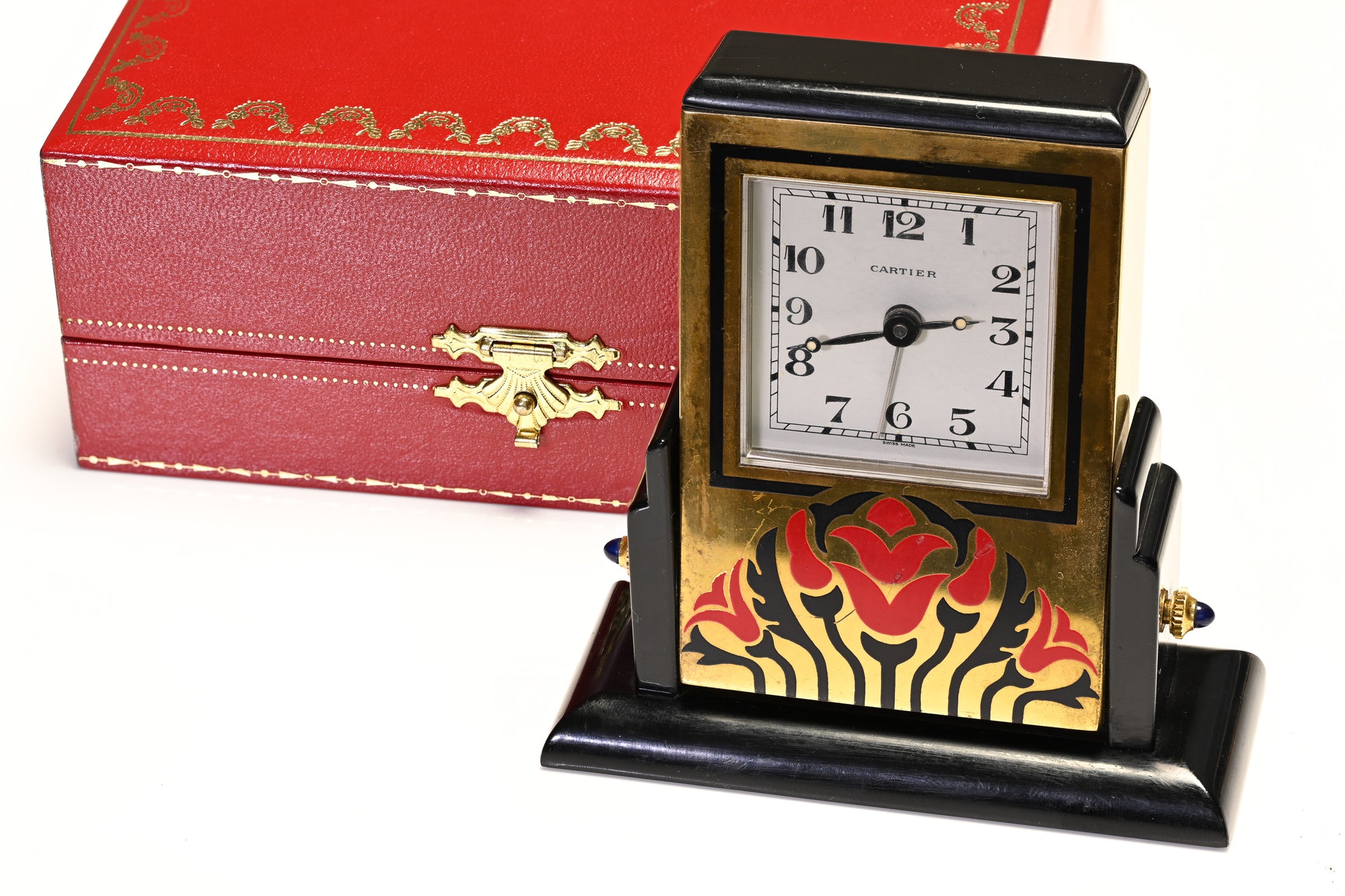 Vintage Cartier Enamel Alarm Clock