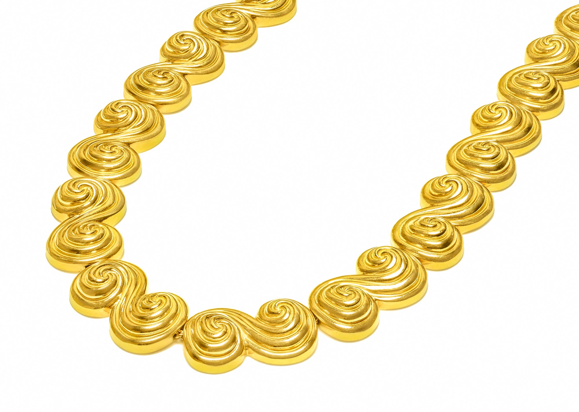Tiffany & Co. 18K Yellow Gold Spiro Necklace