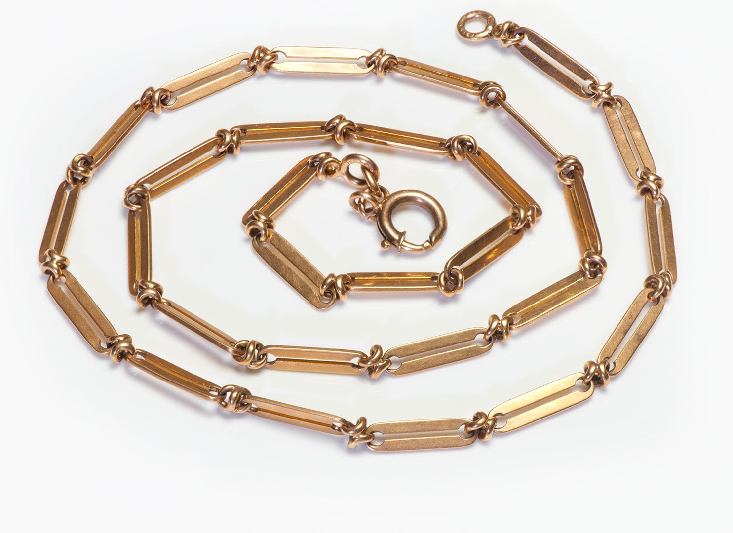 Antique 18K Gold Watch Chain