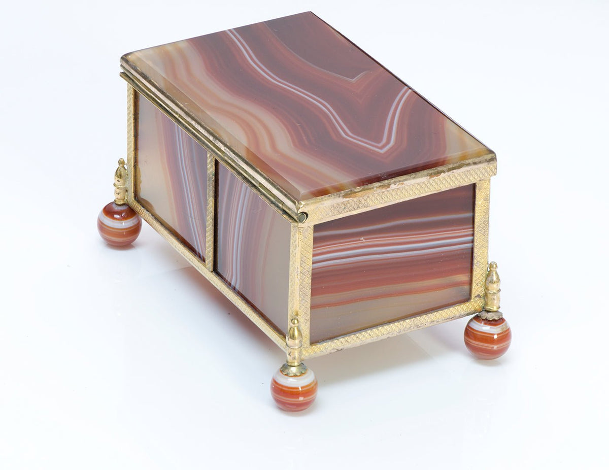Antique Banded Agate Box