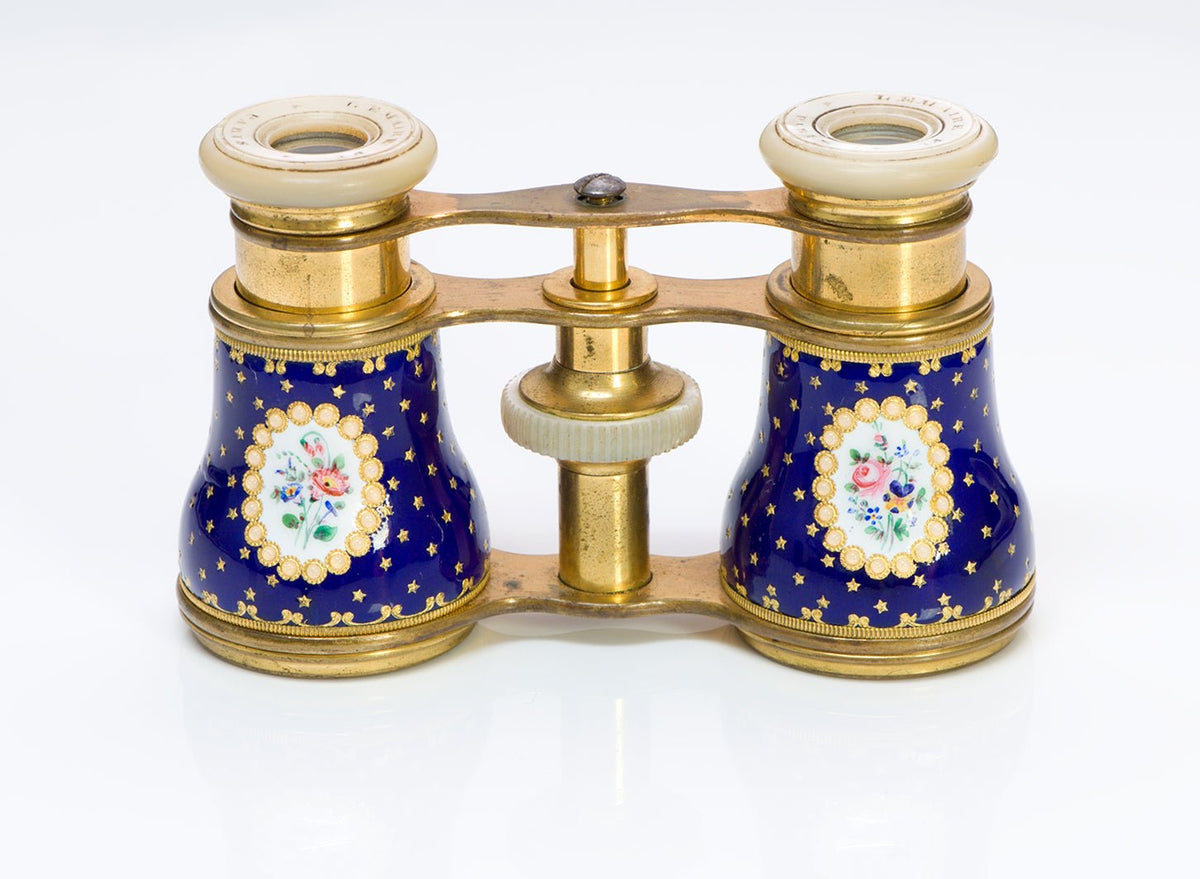 Antique French Lemaire Opera Enamel Glasses