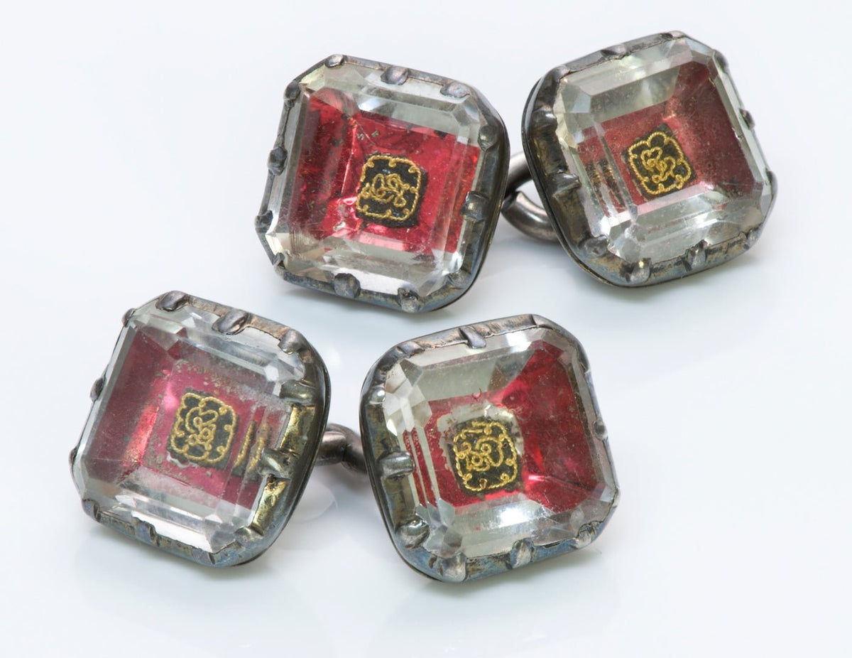 Antique Georgian 18th Century Stuart Crystal Cufflinks