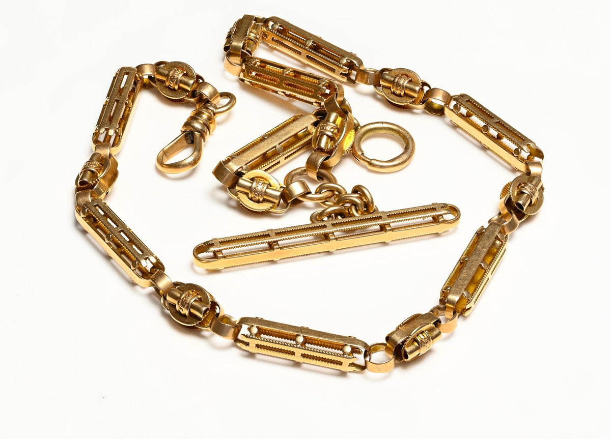 Antique Gold Pocket Watch Chain