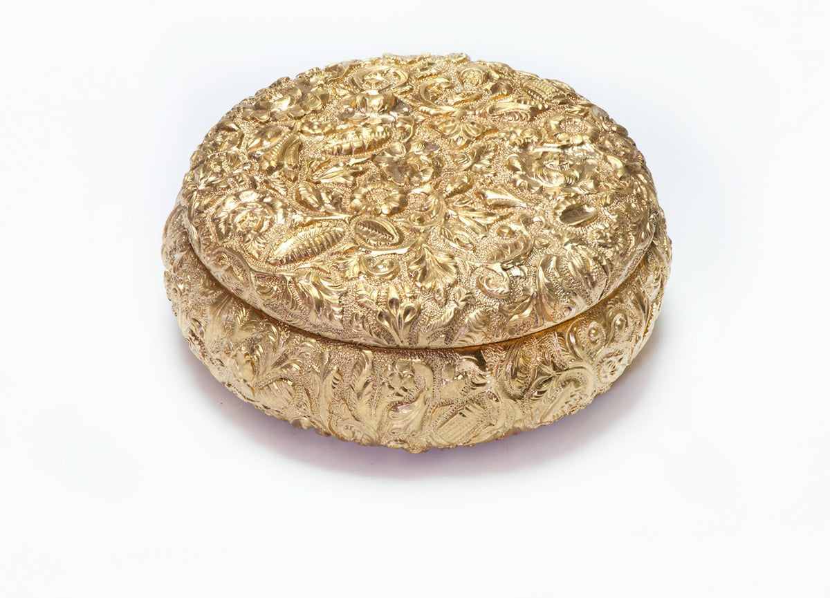 Antique Gold Repousse Vinaigrette