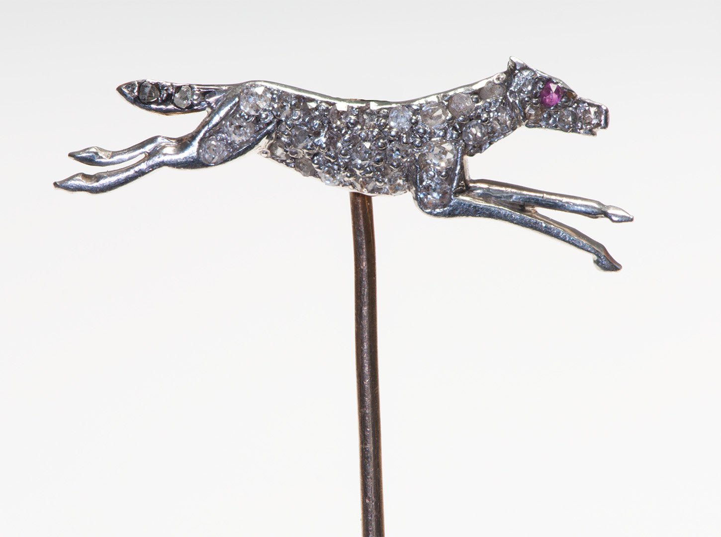 Antique Platinum Diamond Stick Pin