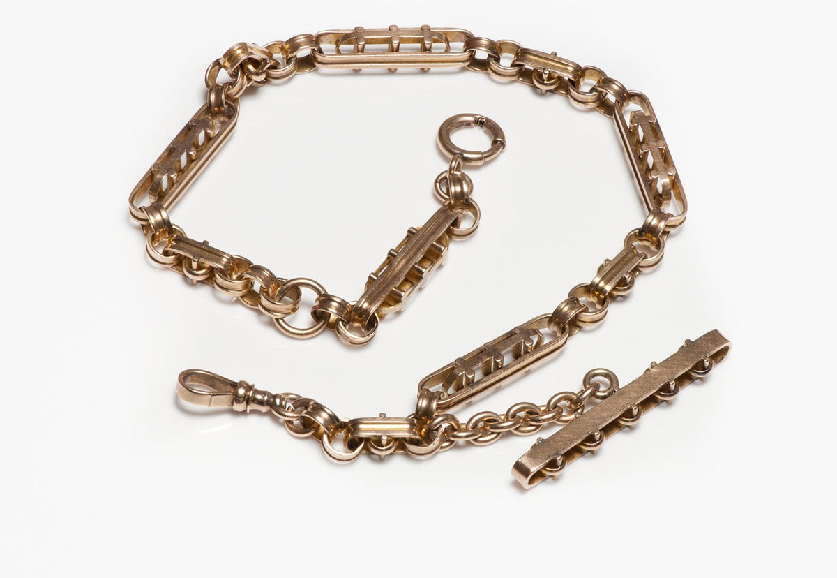 Antique Yellow Gold Watch Fob Chain