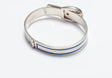 Cartier by Antonio Fallaci Enamel Sterling Silver Bracelet