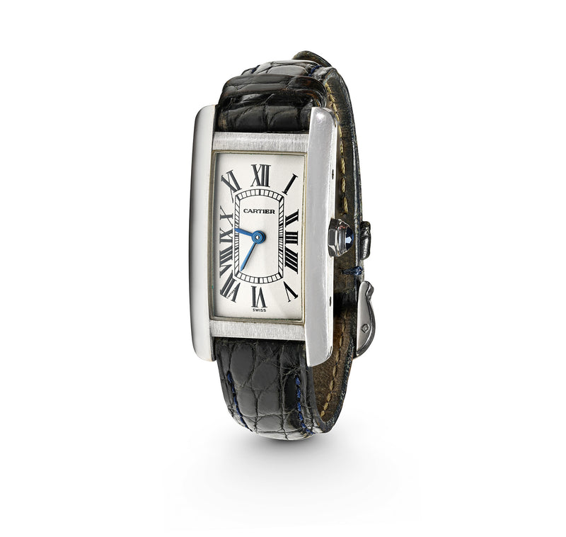 Cartier Tank Americaine 18K Gold Ladies Watch 1713