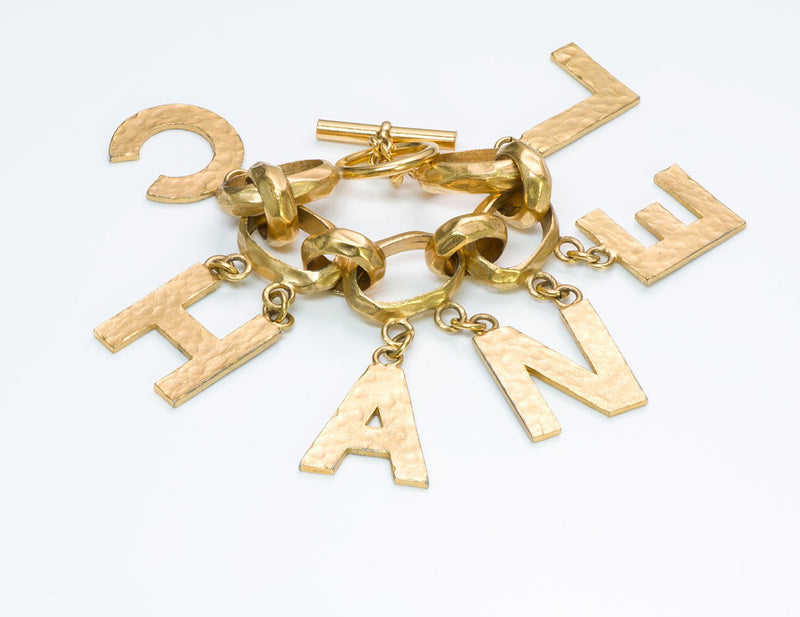 Chanel Letter Charm Bracelet