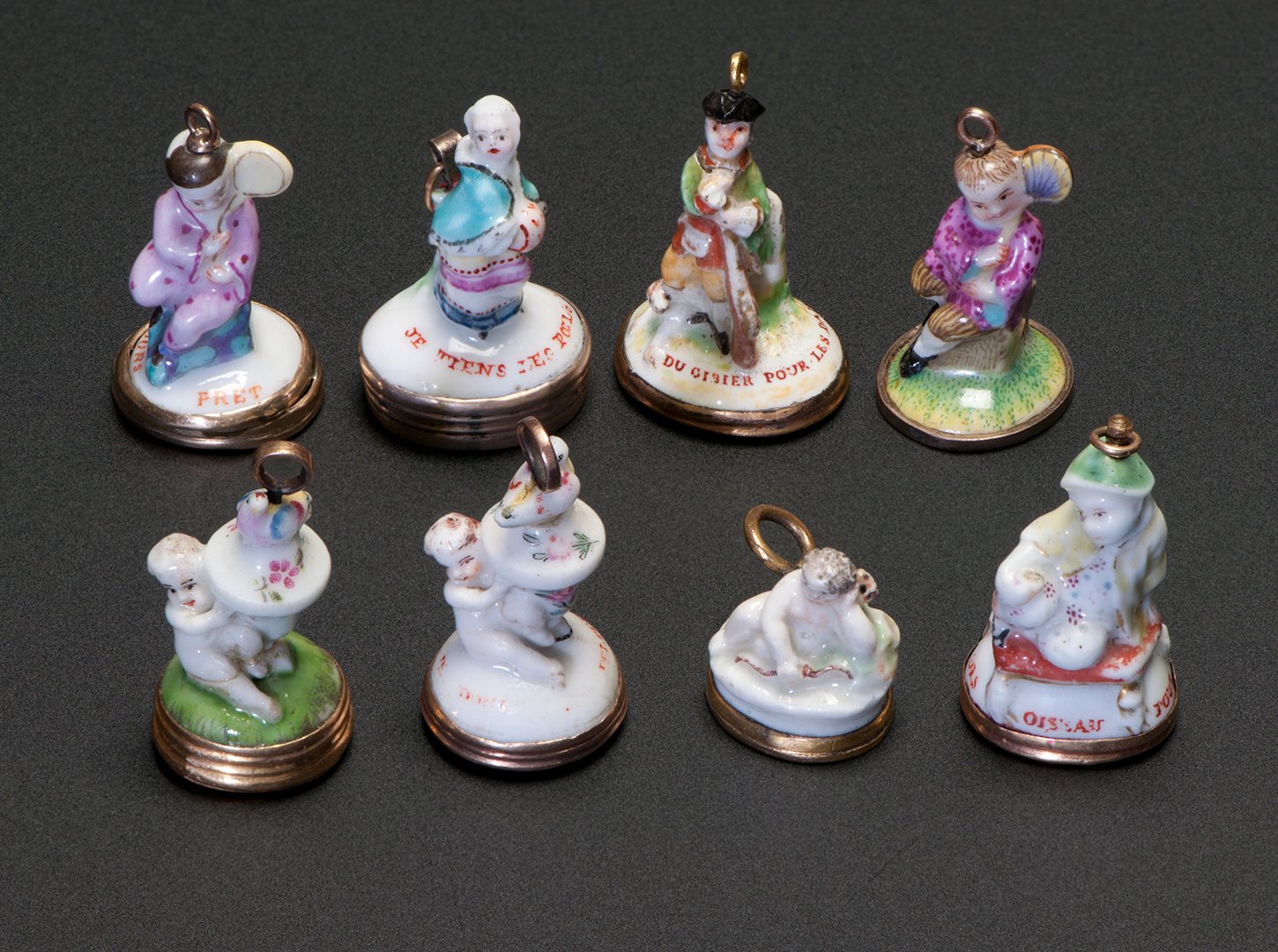 Collection of Antique Chelsea Porcelain Seals