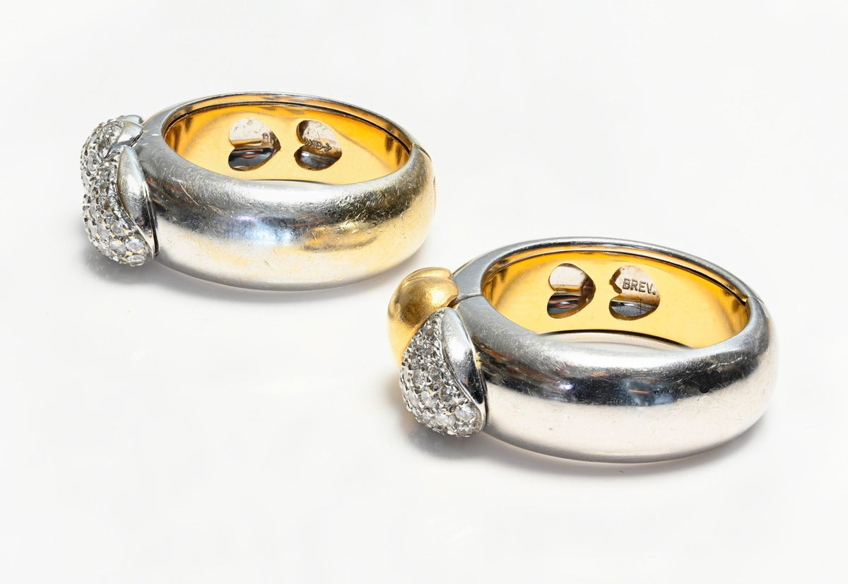 Craig Drake 18K Gold Diamond I love You Heart Rings