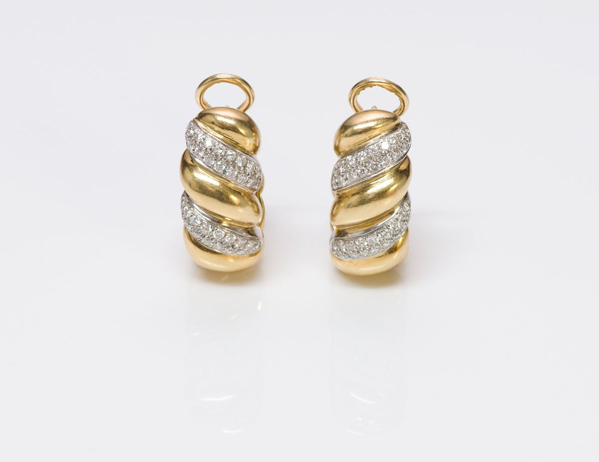 Craig Drake Gold Diamond Earrings