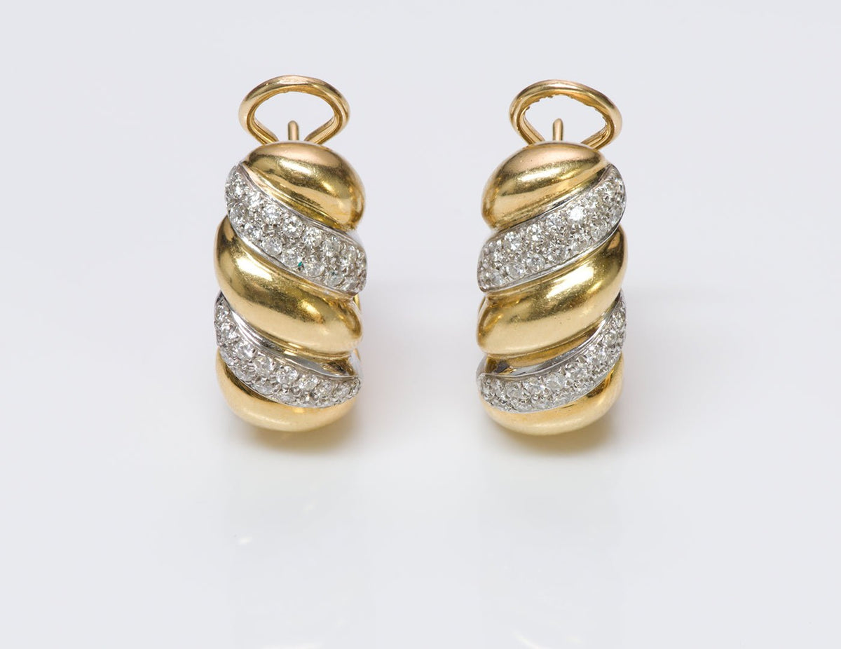 Craig Drake Gold Diamond Earrings