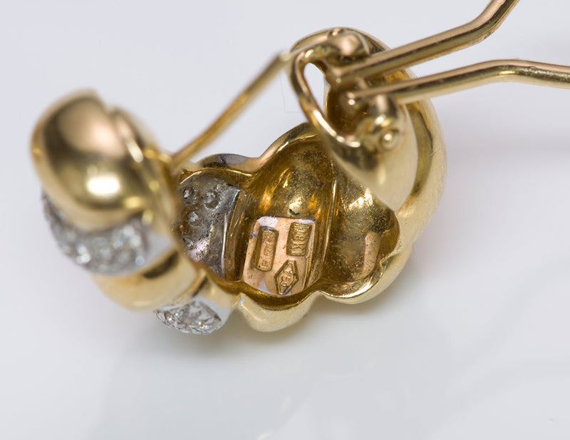 Craig Drake Gold Diamond Earrings