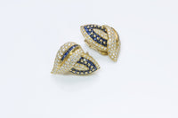 Craig Drake Sapphire Diamond Gold Earrings