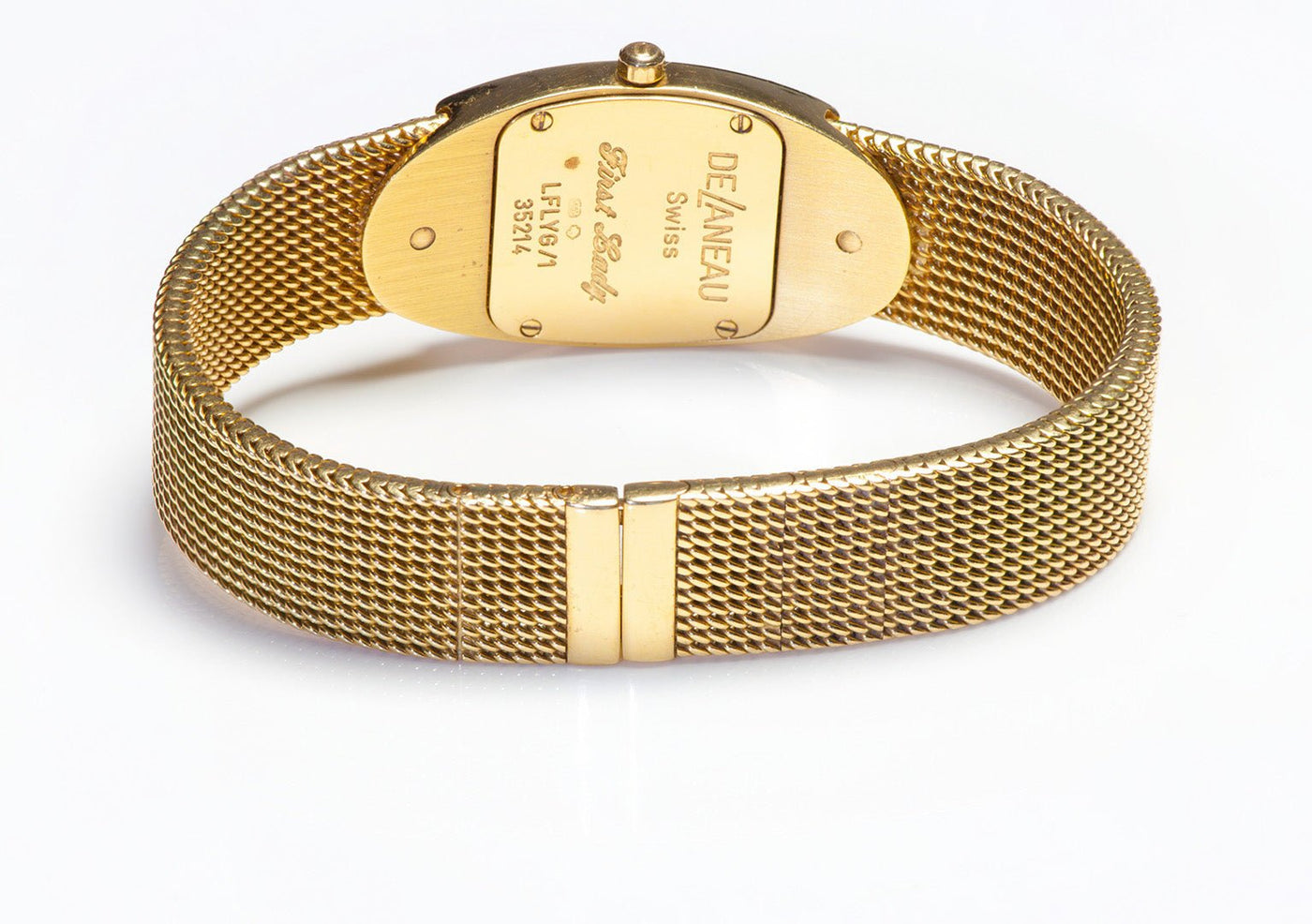 DeLaneau First Lady 18K Gold Diamond Ladies Watch