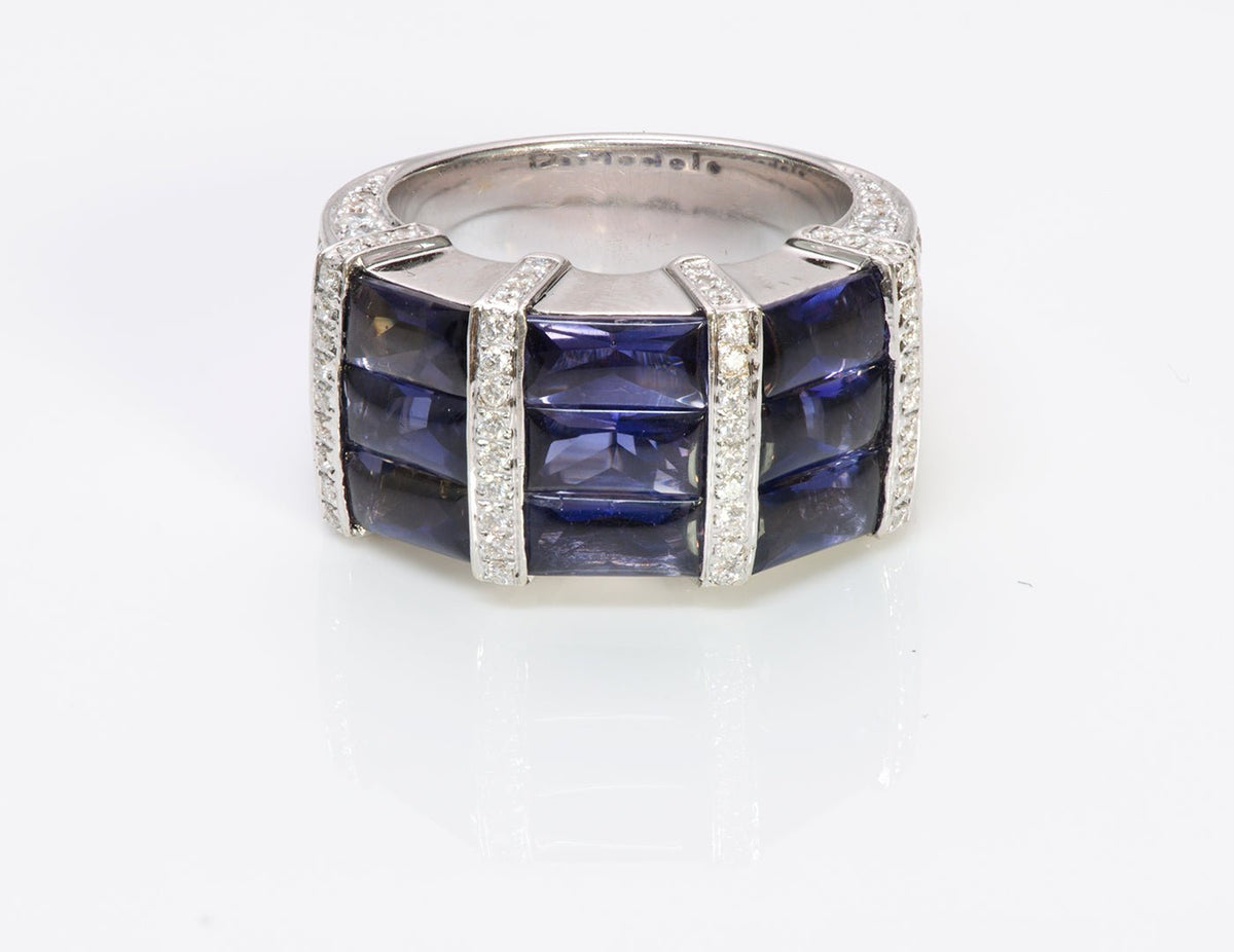Di Modolo 18K Gold Iolite Diamond Ring