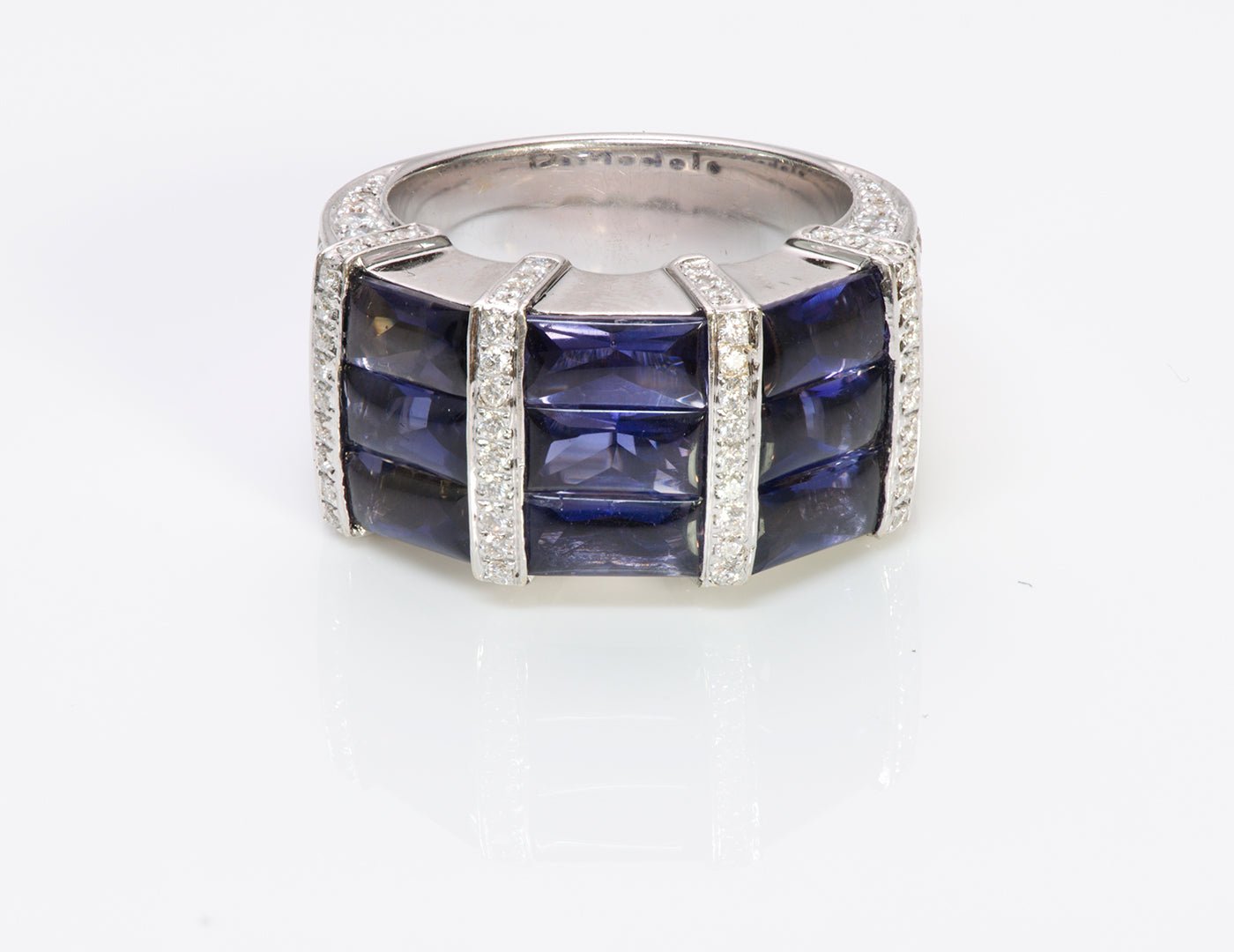 Di Modolo 18K Gold Iolite Diamond Ring