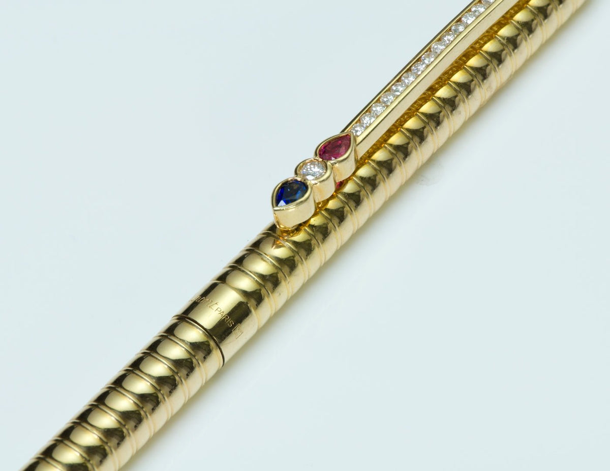 Dupont Gold Diamond Sapphire Ruby Pen