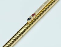 Dupont Gold Diamond Sapphire Ruby Pen