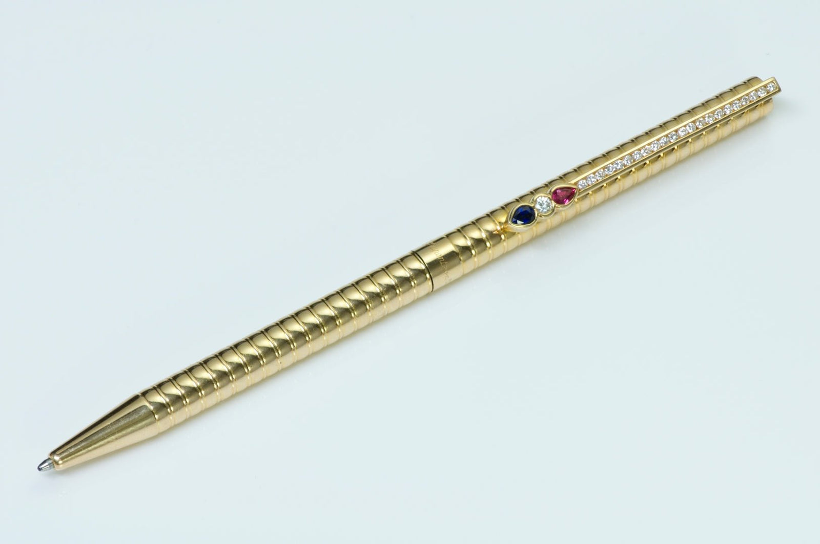 Dupont Gold Diamond Sapphire Ruby Pen