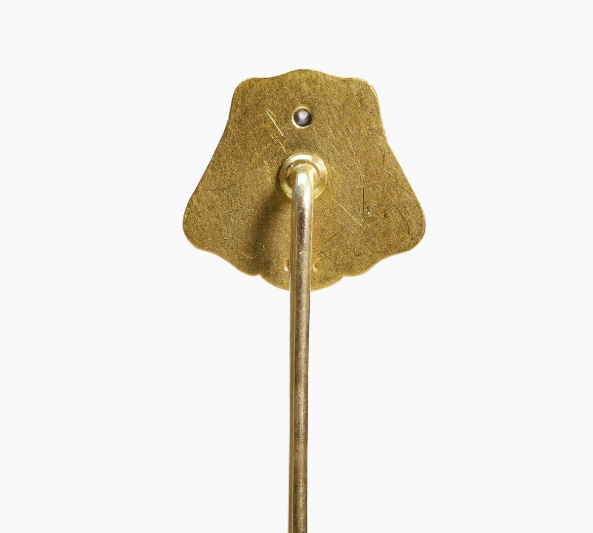 Egyptian Revival Gold Diamond Pharaoh Stick Pin