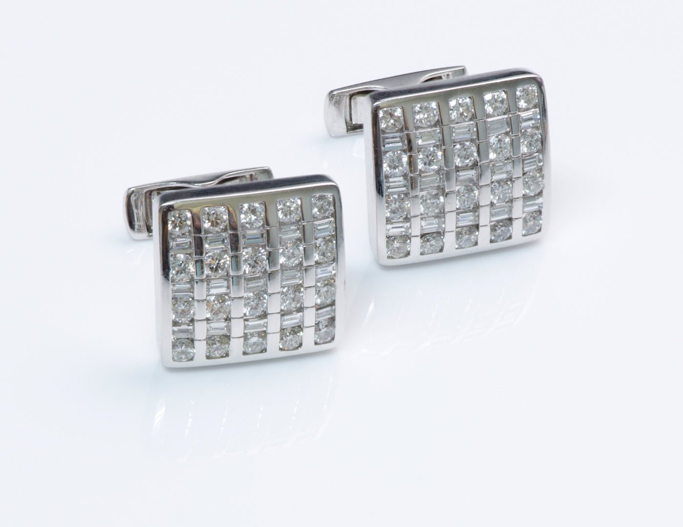 Estate Gold & Diamond Cufflinks