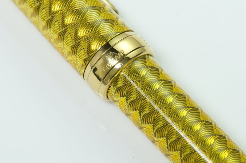 Faberge Guilloché Enamel Sterling Silver Ball Pen