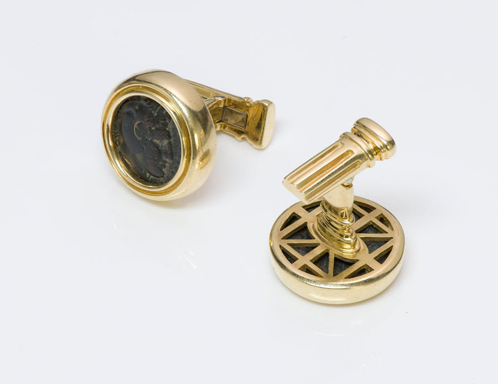 Gold Ancient Coin Cufflinks