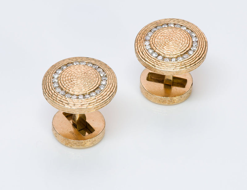Gold & Diamond Cufflinks