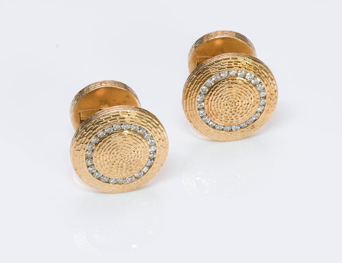 Gold & Diamond Cufflinks