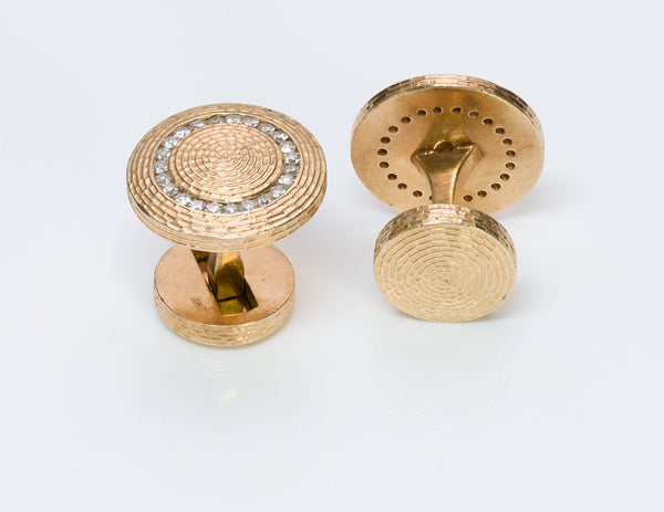Gold & Diamond Cufflinks