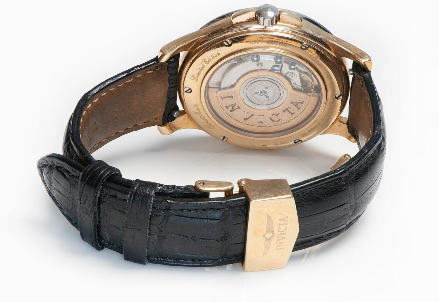 Invicta Limited Edition Power Reserve Platinum 18K Gold Automatic Watch