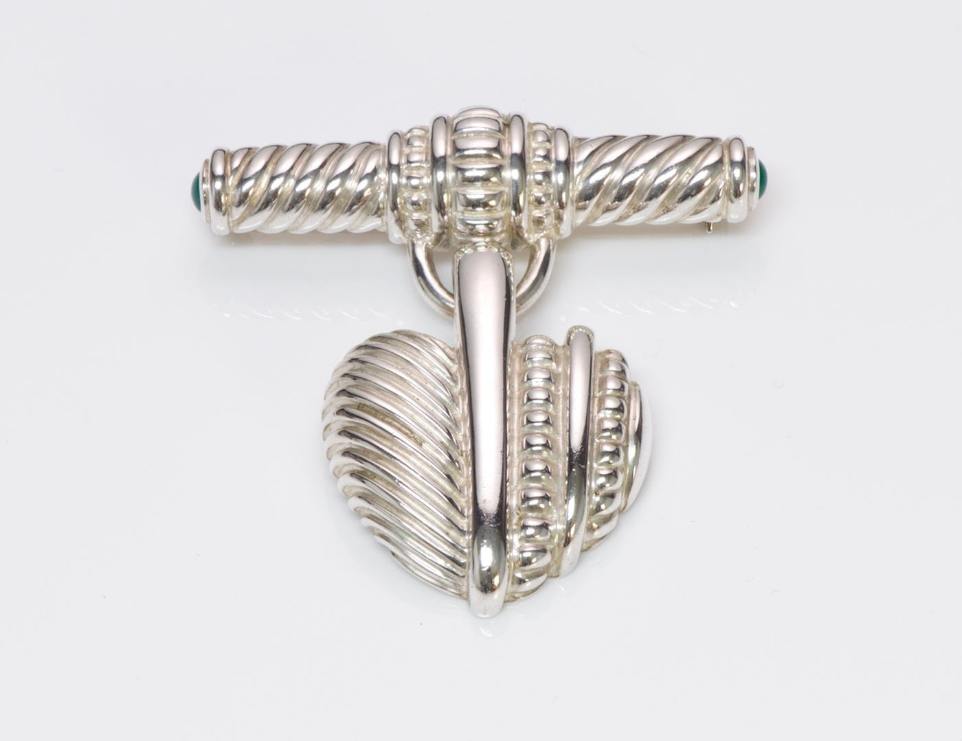 Judith Ripka Silver Heart Brooch