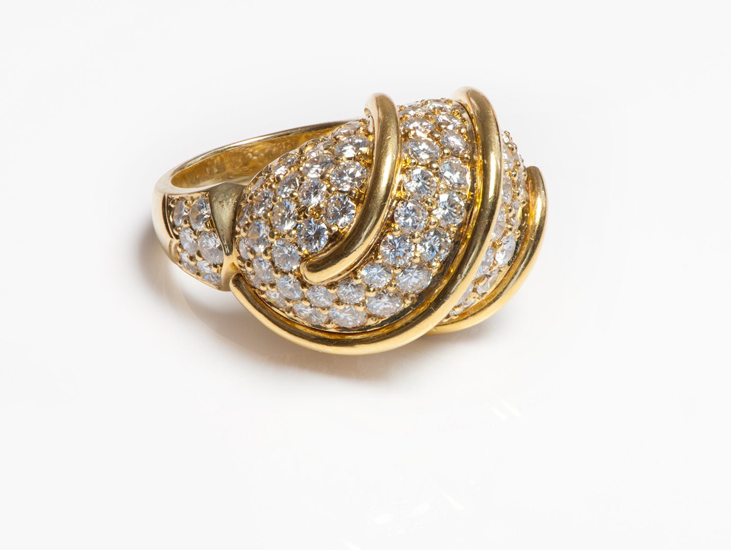 Kurt Wayne 18K Yellow Gold Pave Diamond Ring