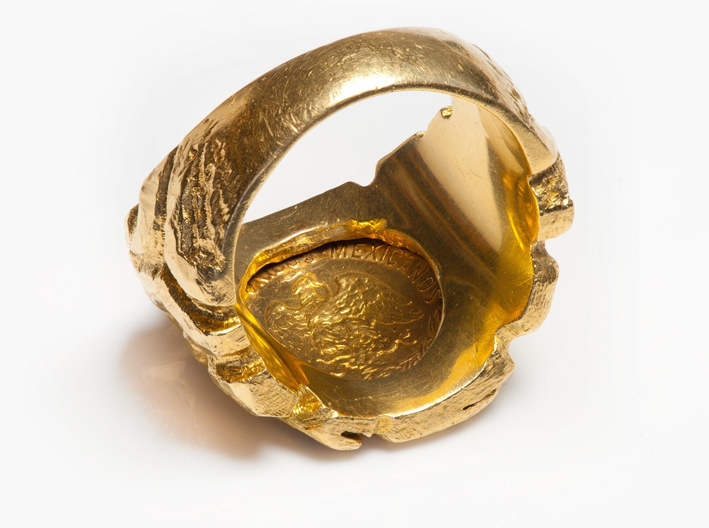 Men’s 18K and 22K Gold Coin Ring