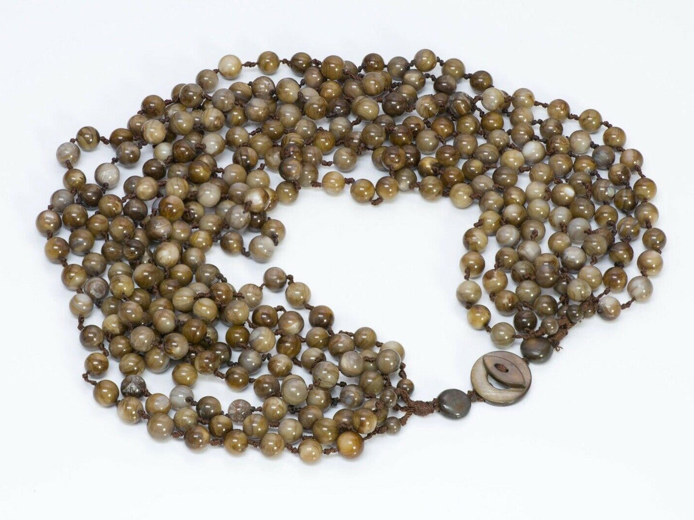 Monies Gerda Lynggard Beads Mother of Pearl Necklace