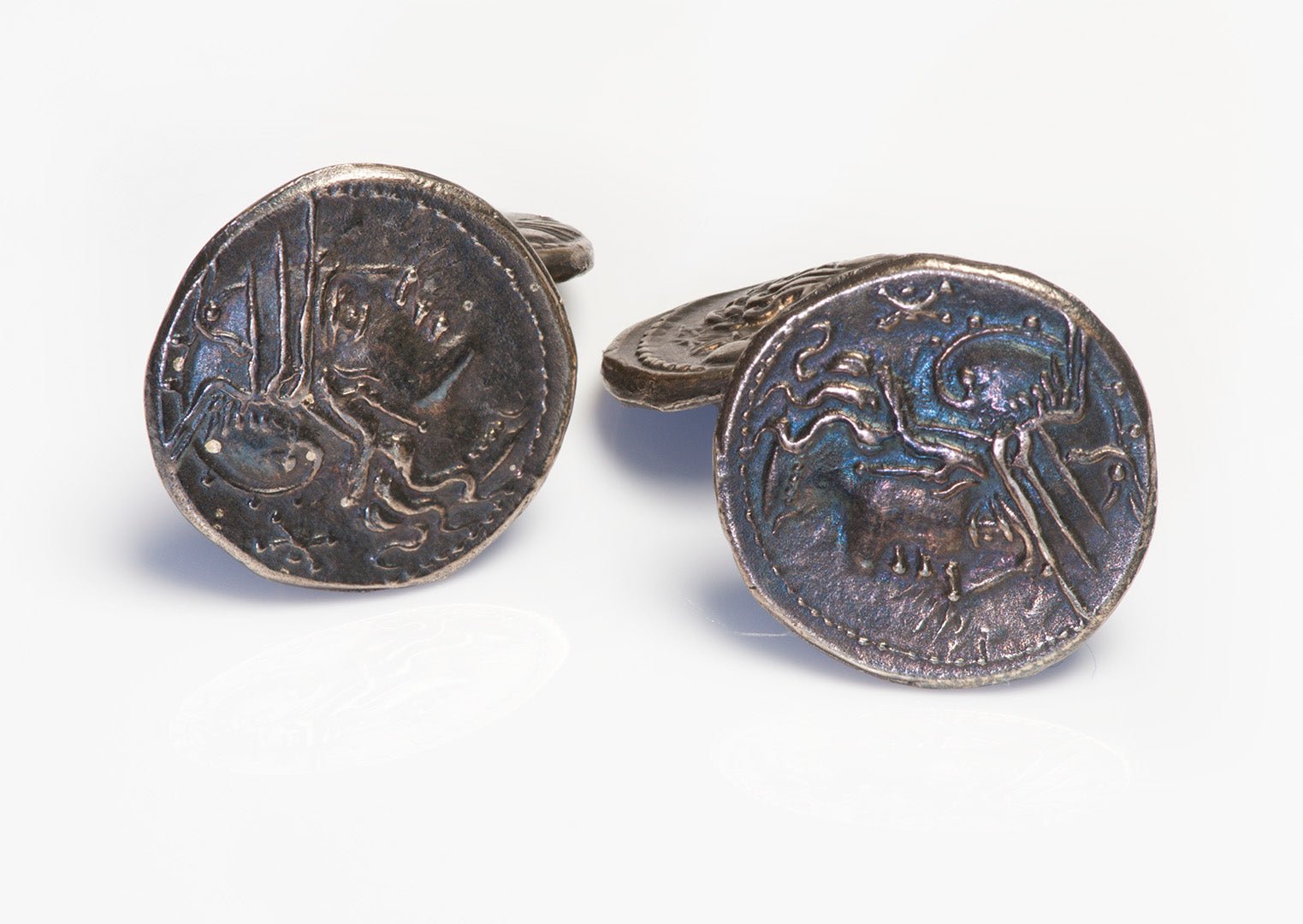 Paul Stuart Silver Coin Cufflinks