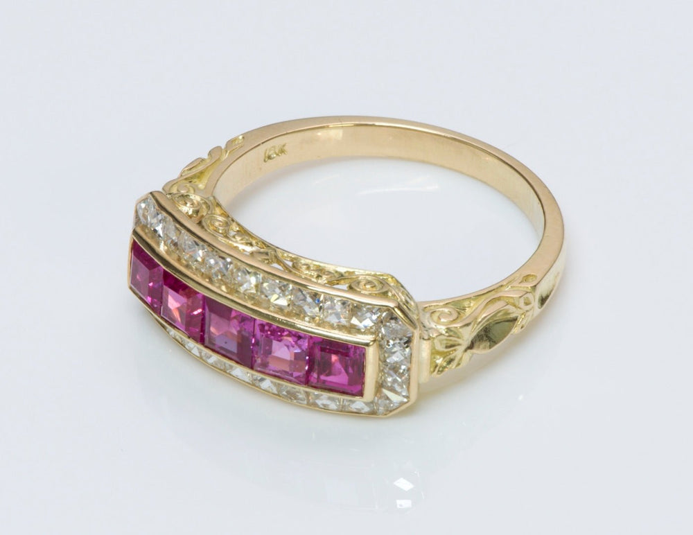 Ruby & Diamond Gold Ring