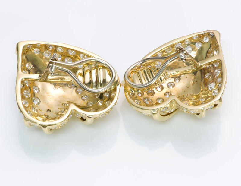 Stefan Hafner Gold Diamond Earrings
