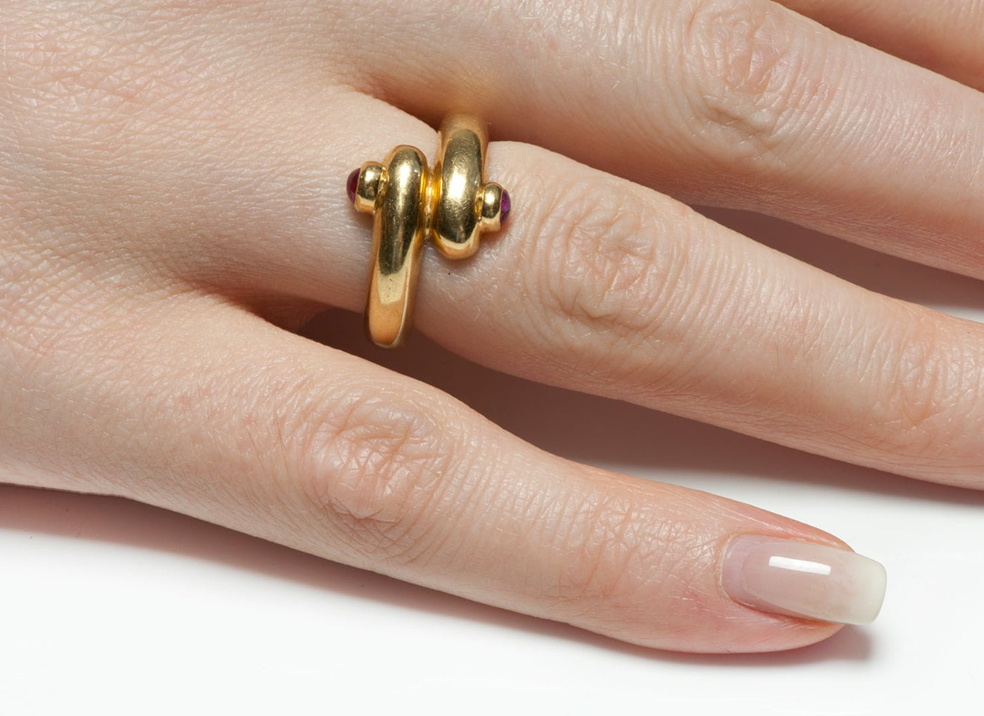 Tiffany & Co. 18K Gold Ruby Ring