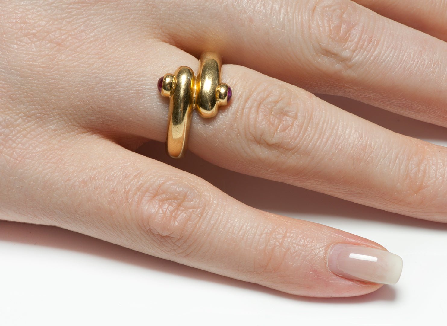 Tiffany & Co. 18K Gold Ruby Ring