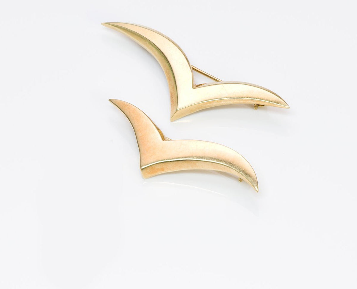Tiffany & Co. 18K Gold Seagull Brooch Pin