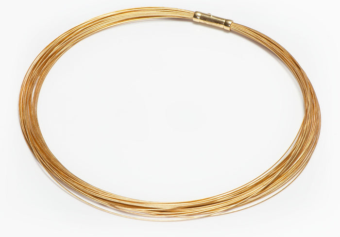 Tiffany & Co. 18K Gold Wire Necklace/Choker