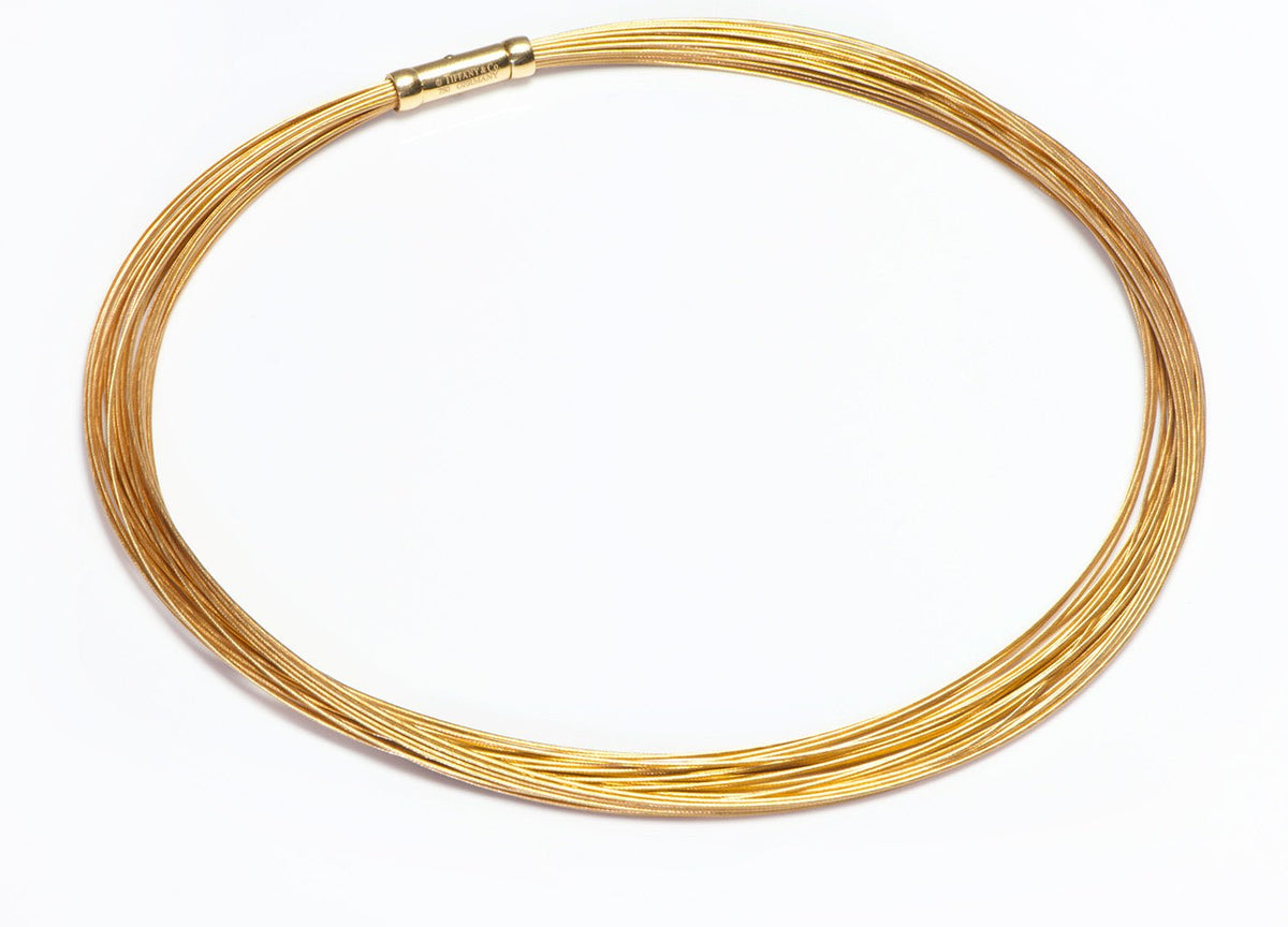 Tiffany & Co. 18K Gold Wire Necklace/Choker