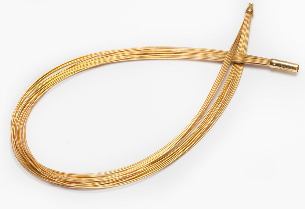 Tiffany & Co. 18K Gold Wire Necklace/Choker