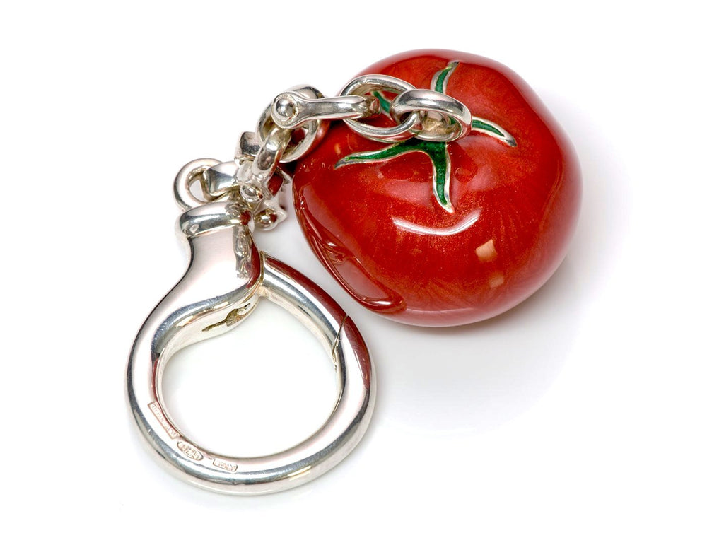 Tiffany & Co. Enamel Tomato Key Chain