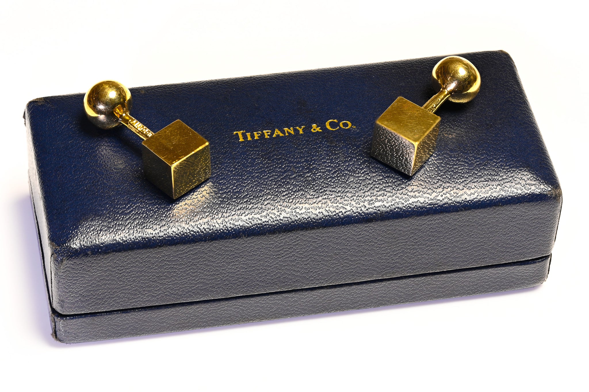 Vintage Tiffany & Co. 18K Gold Geometric Cufflinks