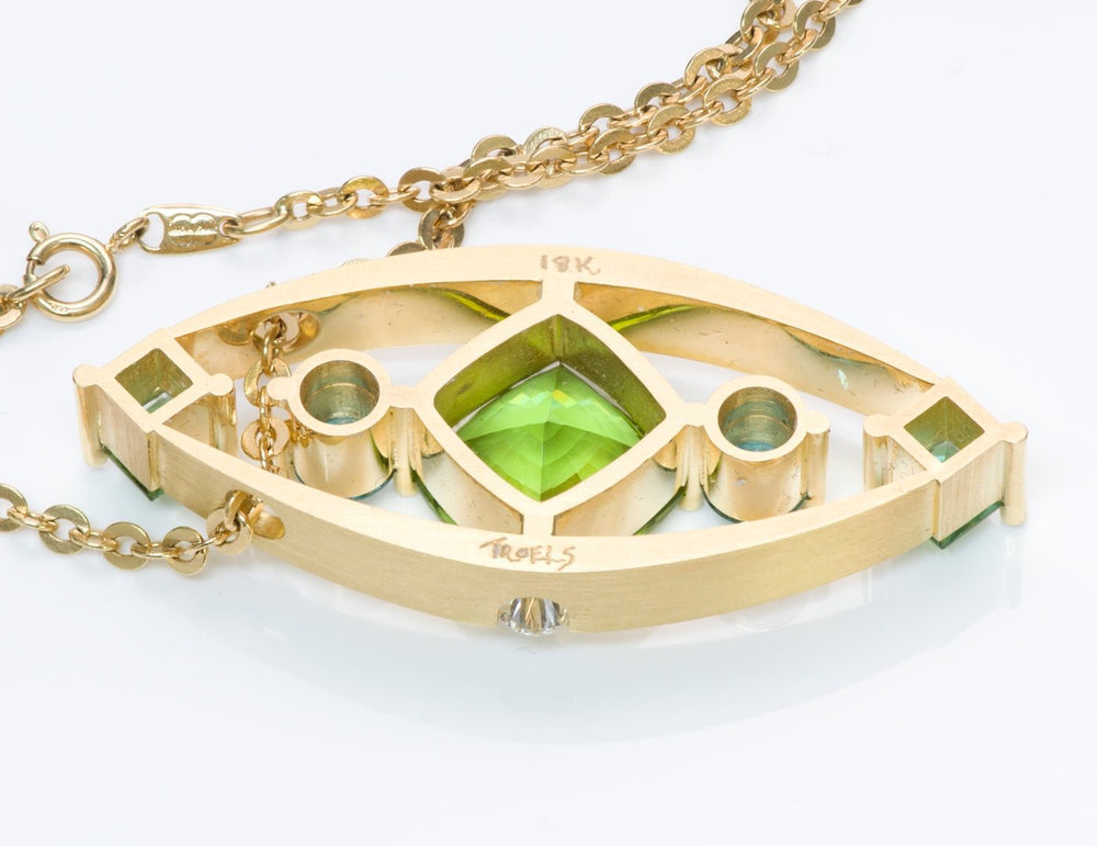 Troels D. Larsen Gold Gemstone Necklace